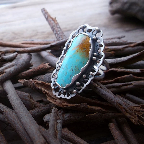 Flora Ring - Arizona Turquoise Ring – Lilyblonde