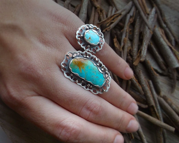 Flora Ring - Arizona Turquoise Ring – Lilyblonde